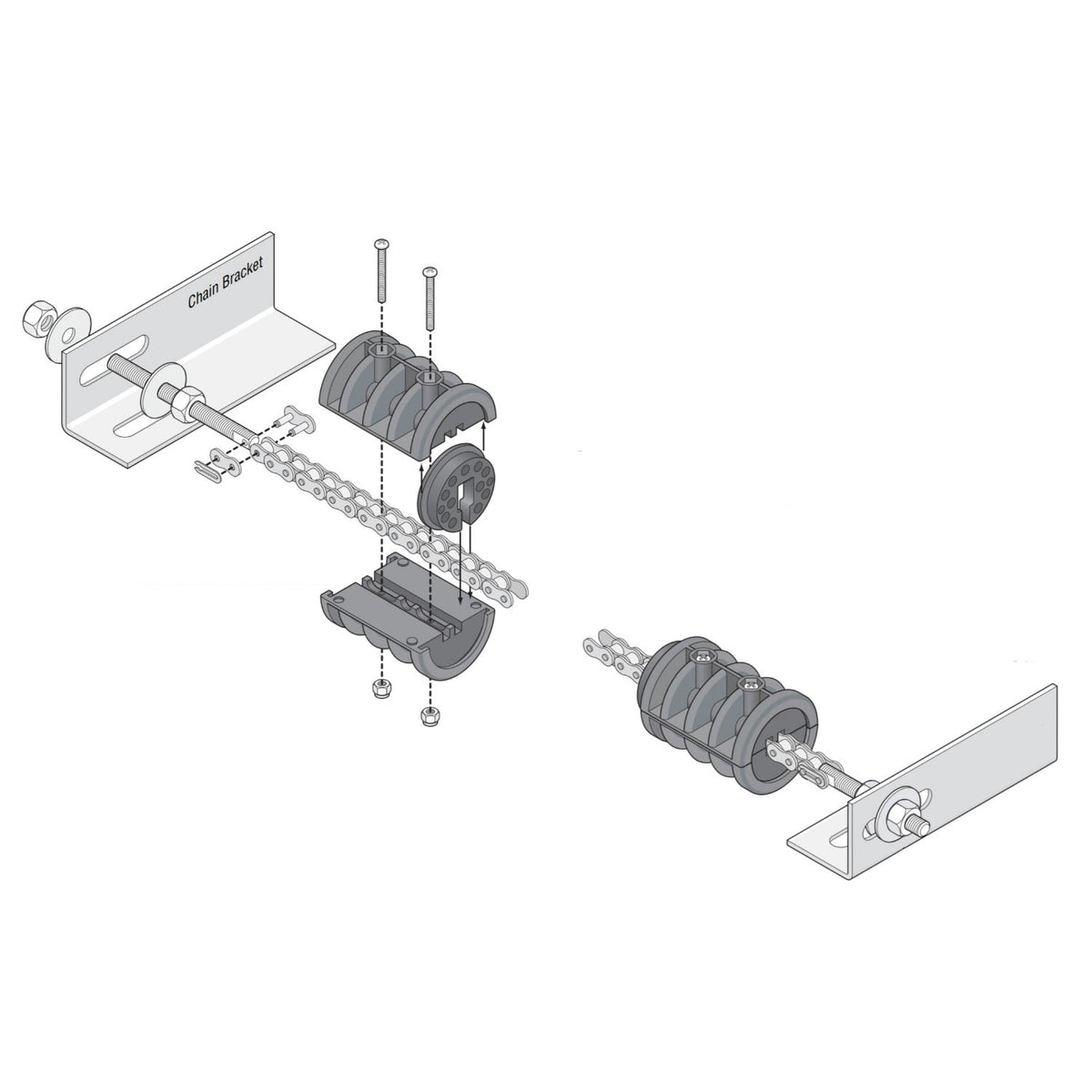 Doorking 2600-849 Chain Accessory Box for #41 Chain | Elitegates.net ...