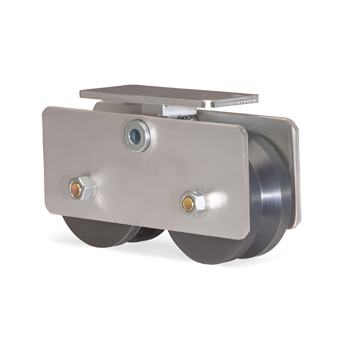 Conjunto de rueda en V de acero tándem Doorking 1201-010 | Elitegates ...