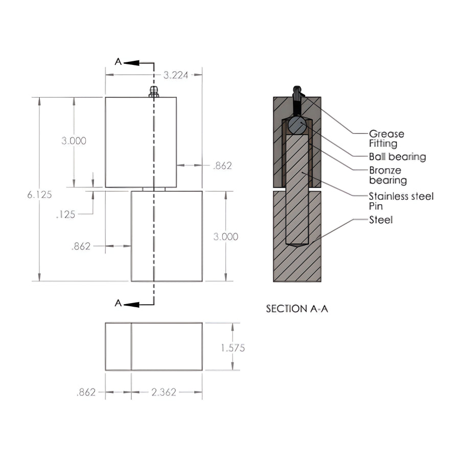 Heavy-Duty Hinges for Commercial & Industrial Gates | EliteGates.net ...