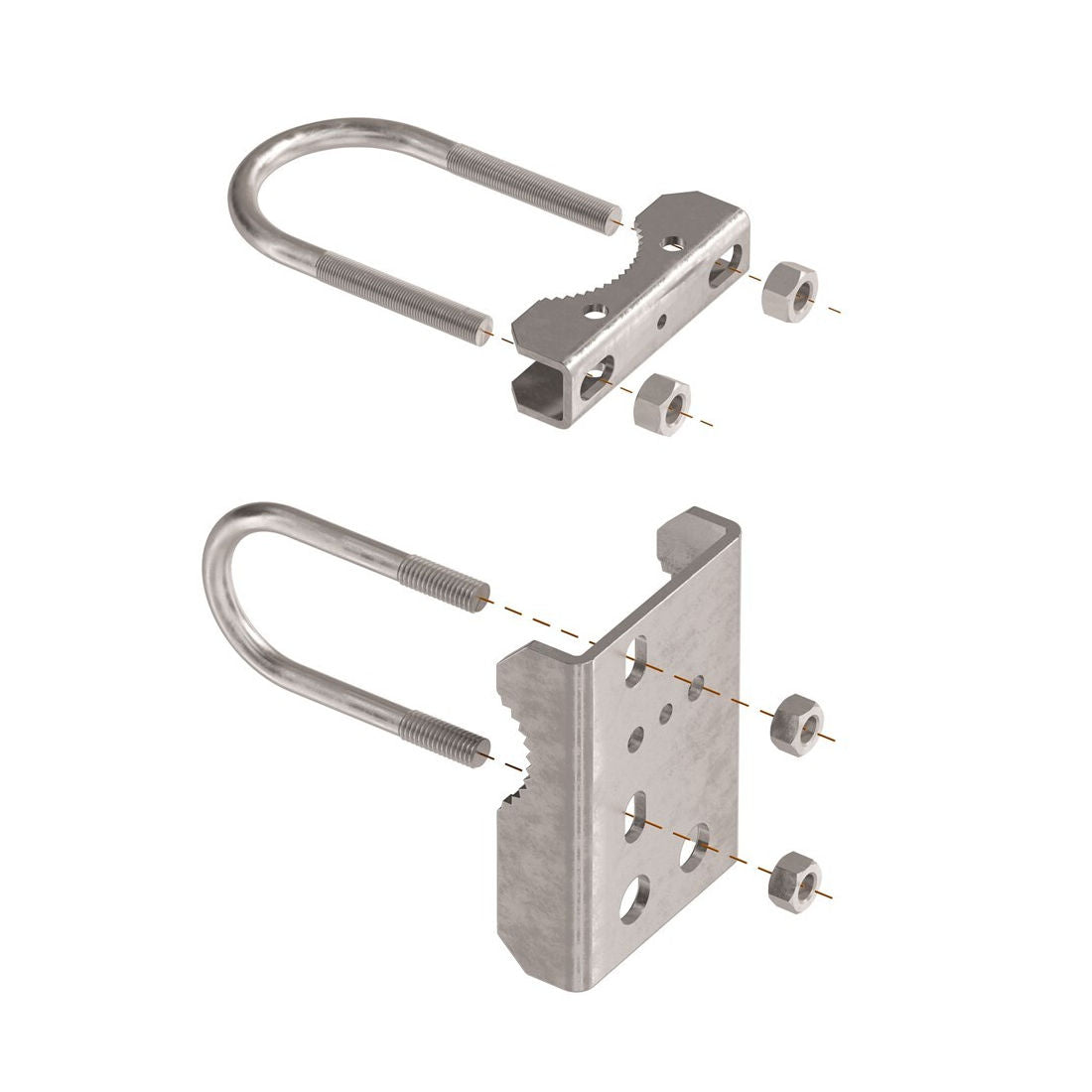 Locinox "SB" Galvanized Bracket to Mount the SAMSON-2 Gate opener ...