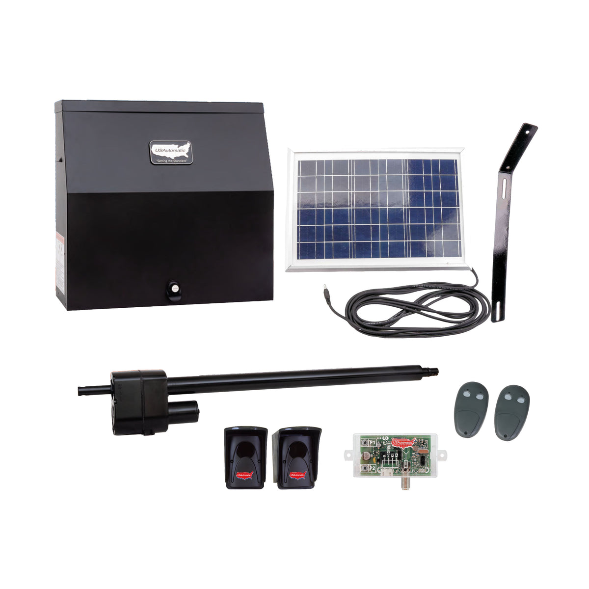 US Automatic Patriot 1 Swing Gate Opener (Solar Pkg) | EliteGates.net ...