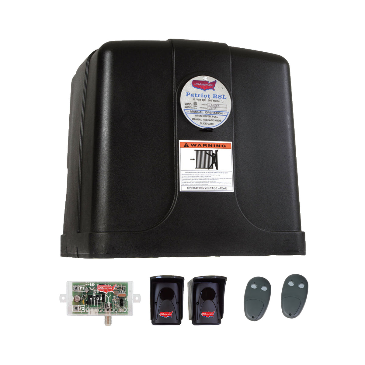 US Automatic Patriot RSL Slide Gate Opener 110 Volt | EliteGates.net ...