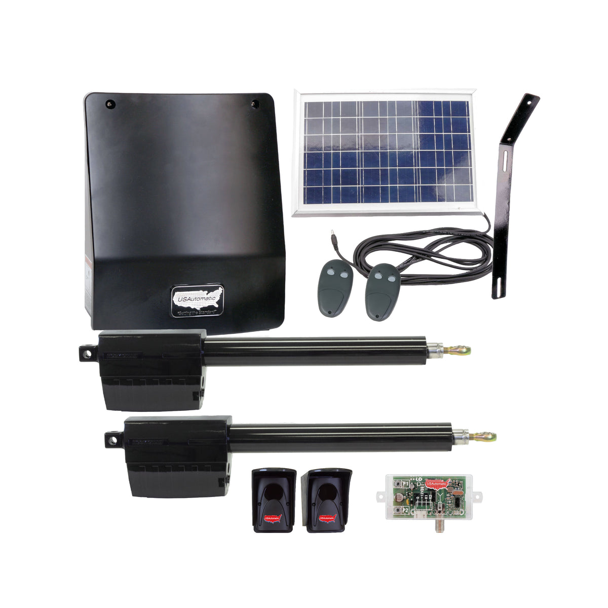 US Automatic Ranger 500 Dual Swing Gate Opener Solar | EliteGates.net ...