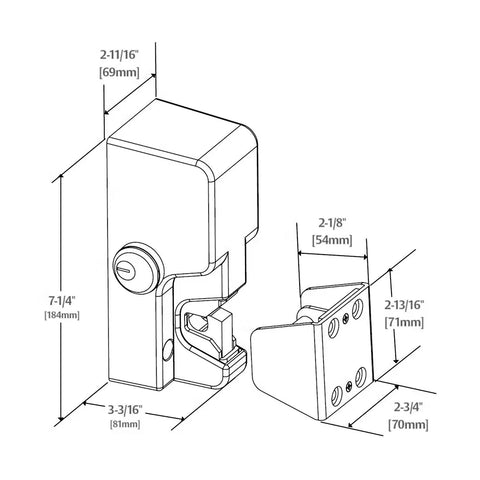 Securitron GL1 Electromechanical Gate Lock | Elitegates.net – Elite Gates