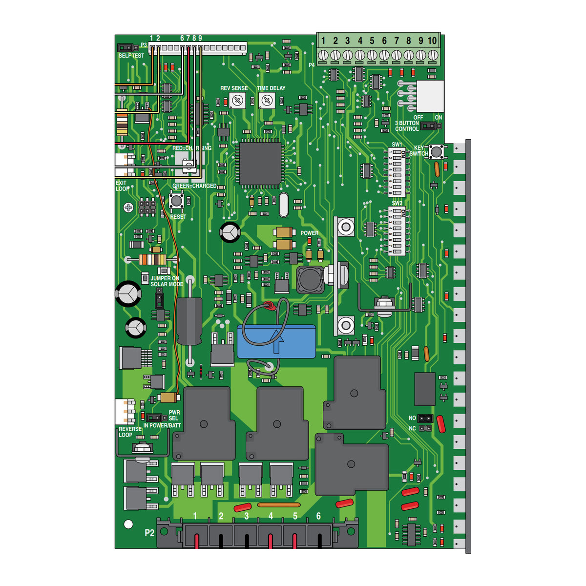 Placa de circuito Doorking 4100-012 – Elite Gates